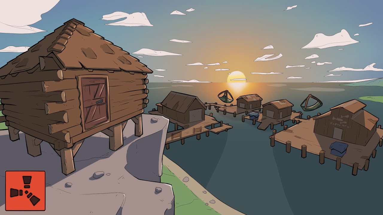 I Built an Epic Fishing Village Hut That Made Me Rich in Rust... - YouTube