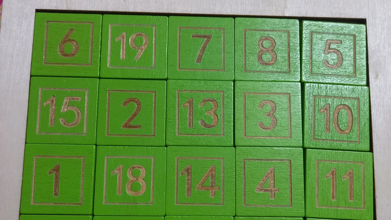 ASMR PUZZLE NUMBER ARRANGEMENT SATISFYING #ASMR - YouTube