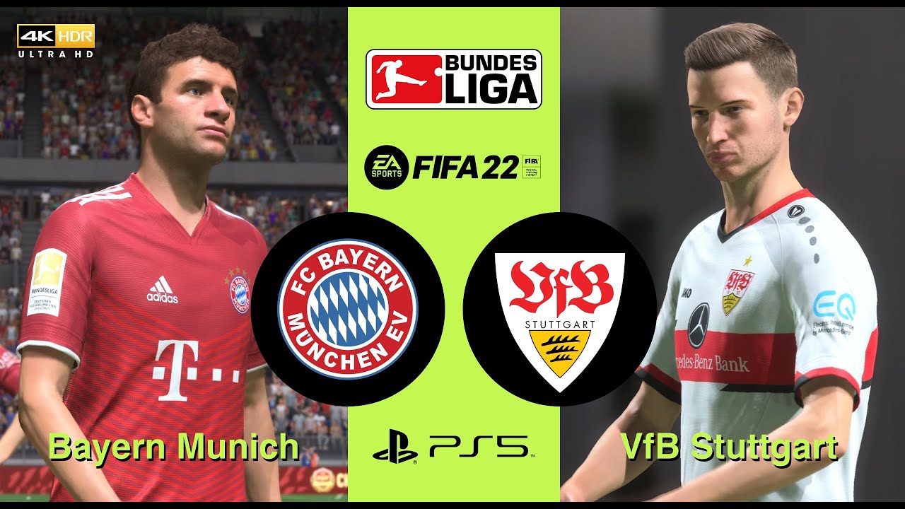 FIFA 22 | PS5 | Bayern Munich vs VfB Stuttgart | Bundesliga 10 SEPT ...