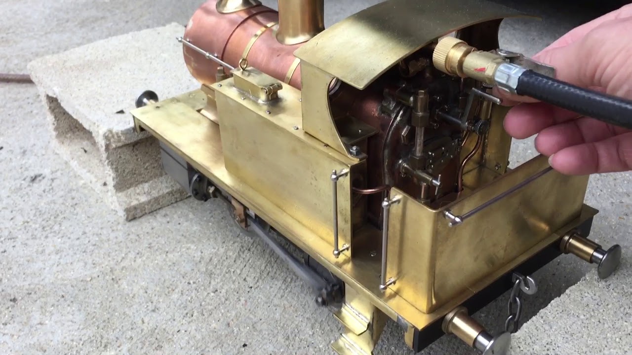 LBSC Tich 3.5 gauge model live steam locomotive - YouTube