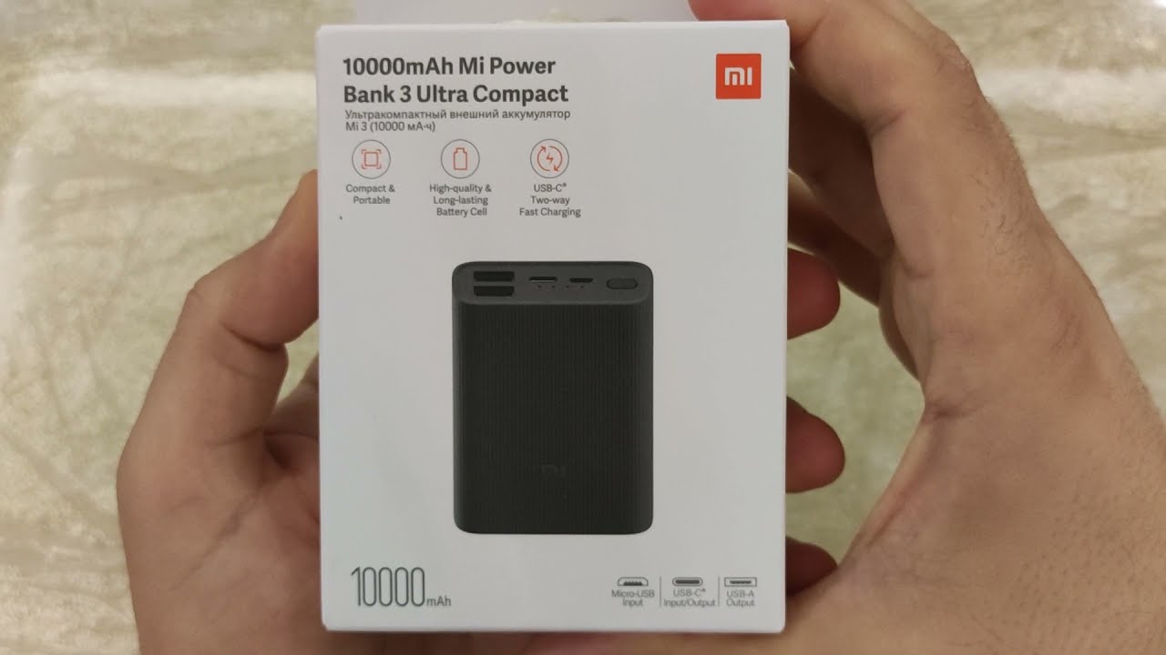 Xiaomi Mi 10000mAH Powerbank 3 Ultra Compact Type-C Taşınabilir Hızlı ...