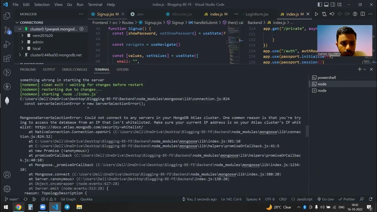 Mongo IP not whitelisted issue SOLVED - YouTube