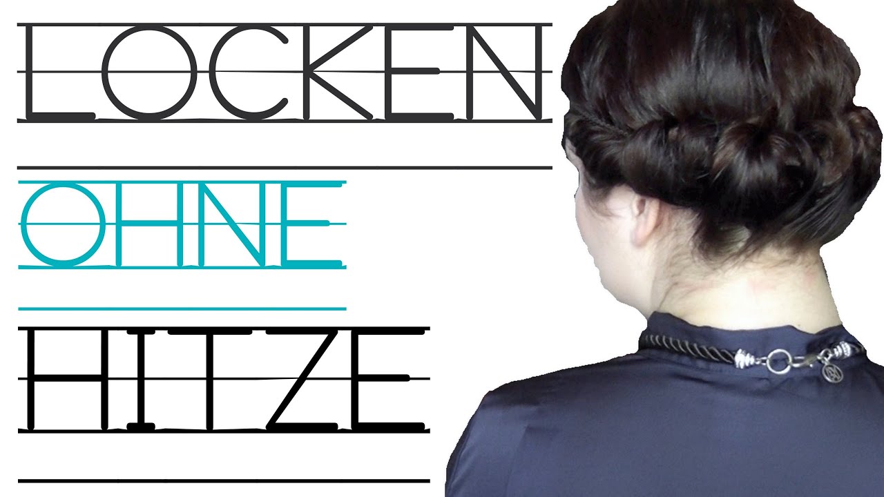 DIY: Locken OHNE Hitze mit Haarband-Methode - YouTube