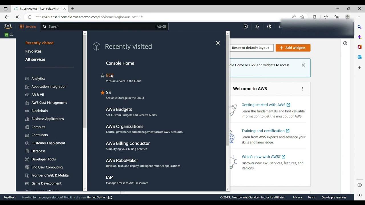 AWS Management Console View - YouTube