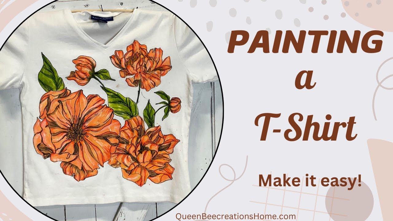 Hand Painting a T-Shirt - YouTube