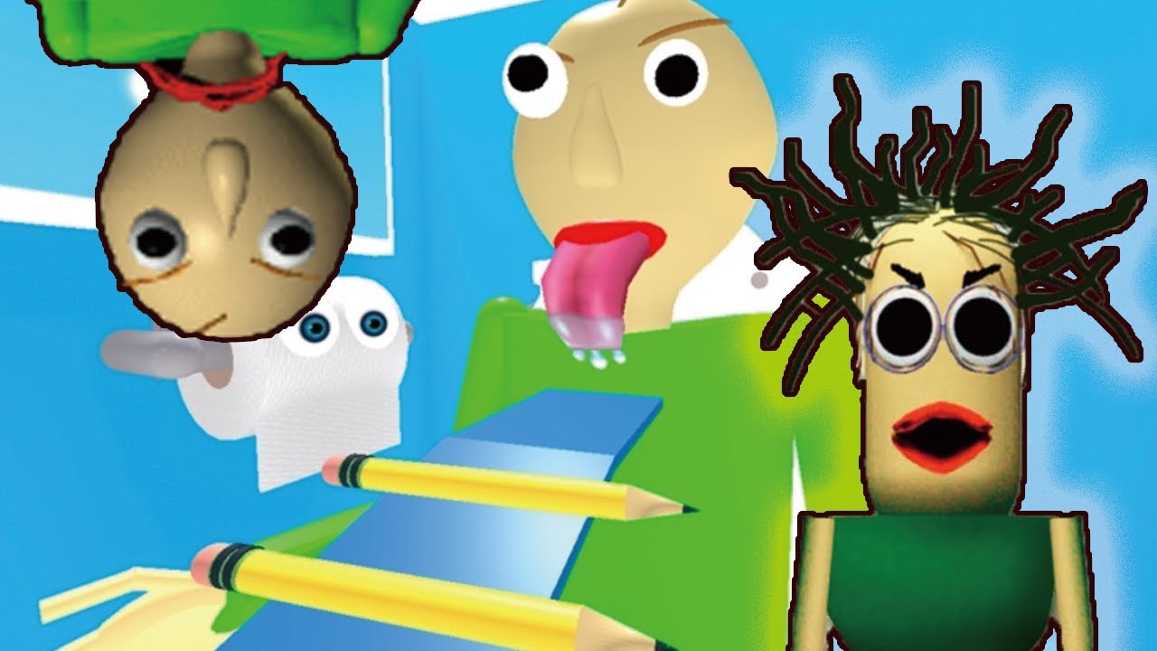 [로블록스] 발디탈출! 발디 점프맵! Roblox - Baldis Basics Parkour! Baldi Jump Map ...