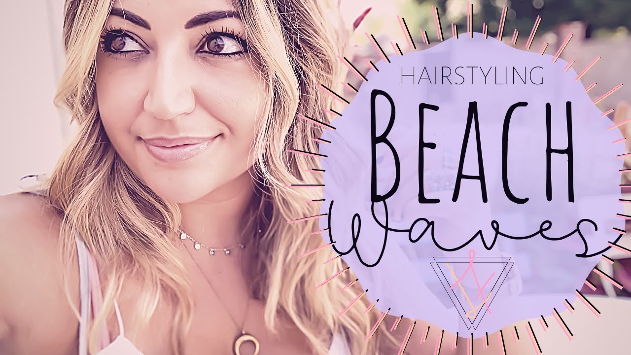 The EASY Beach Waves Blowout (With A Curling Iron) - YouTube