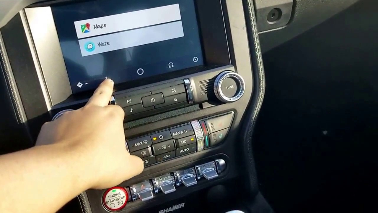 Ford Mustang Gets Waze on Android Auto - YouTube