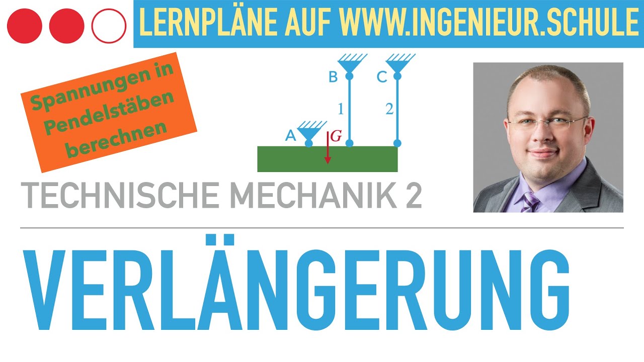 Verlängerung von Pendelstäben, Stabkräfte und Spannungen – Technische ...