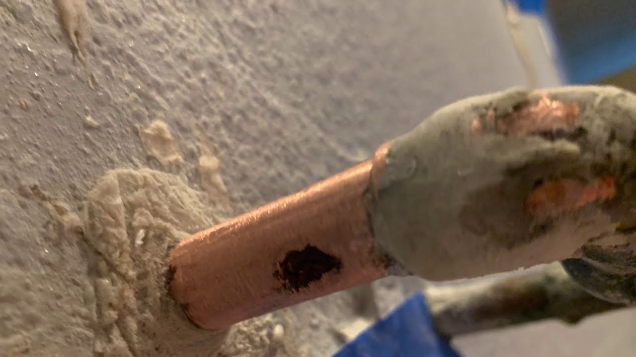 How to patch copper pipe with only 2 inches of space for under $1.00 ...