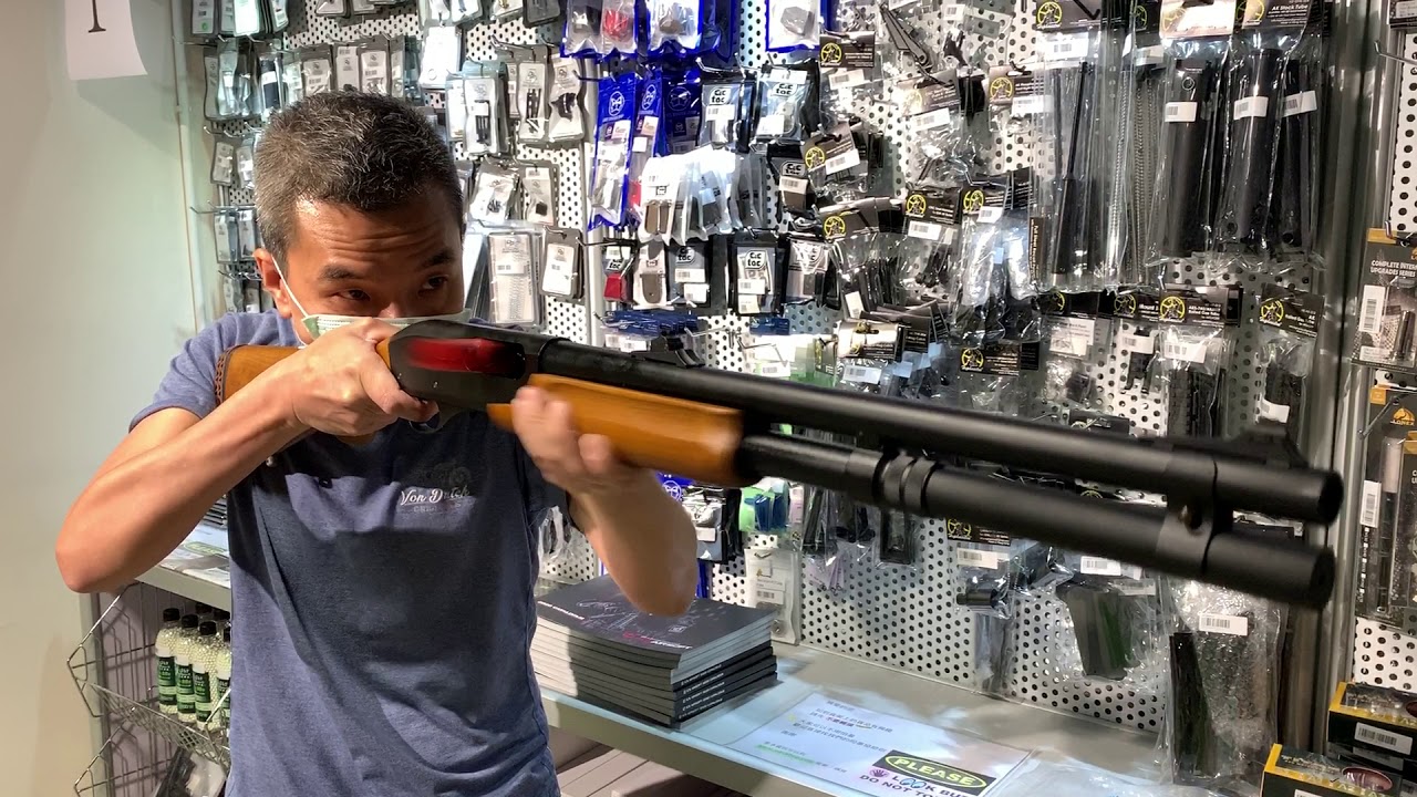 APS M870 shotgun pump action demo - YouTube