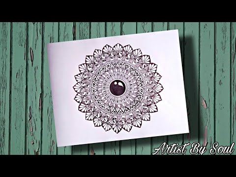 How to Draw Simple Mandala || Mandala Art for Beginners @ArtistBySoul ...
