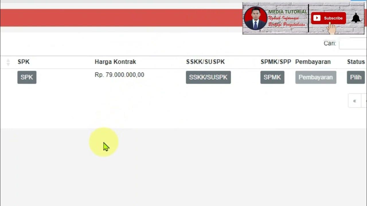 Tutorial Cara Lengkapi Data eKontrak SPPBJ SPK SPMK SSKK di Akunt PPK | LPSE - YouTube