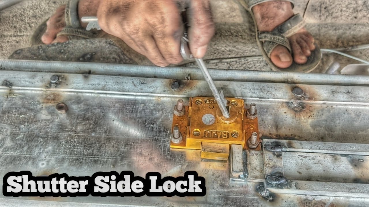 rolling shutter side lock || shutter side lock installing || shutter ...