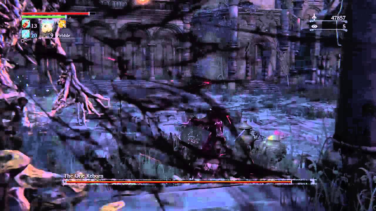 Bloodborne The One Reborn Boss Fight - YouTube