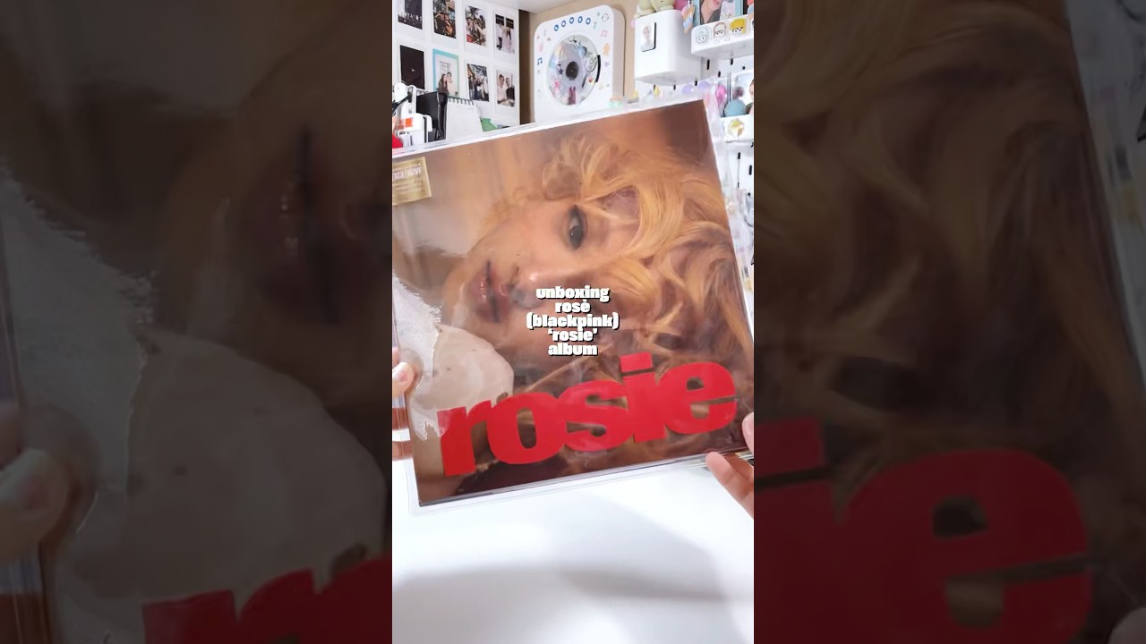 blackpink rosé rosie debut album unboxing !! 🥀 #kpop #rose #rosie # ...