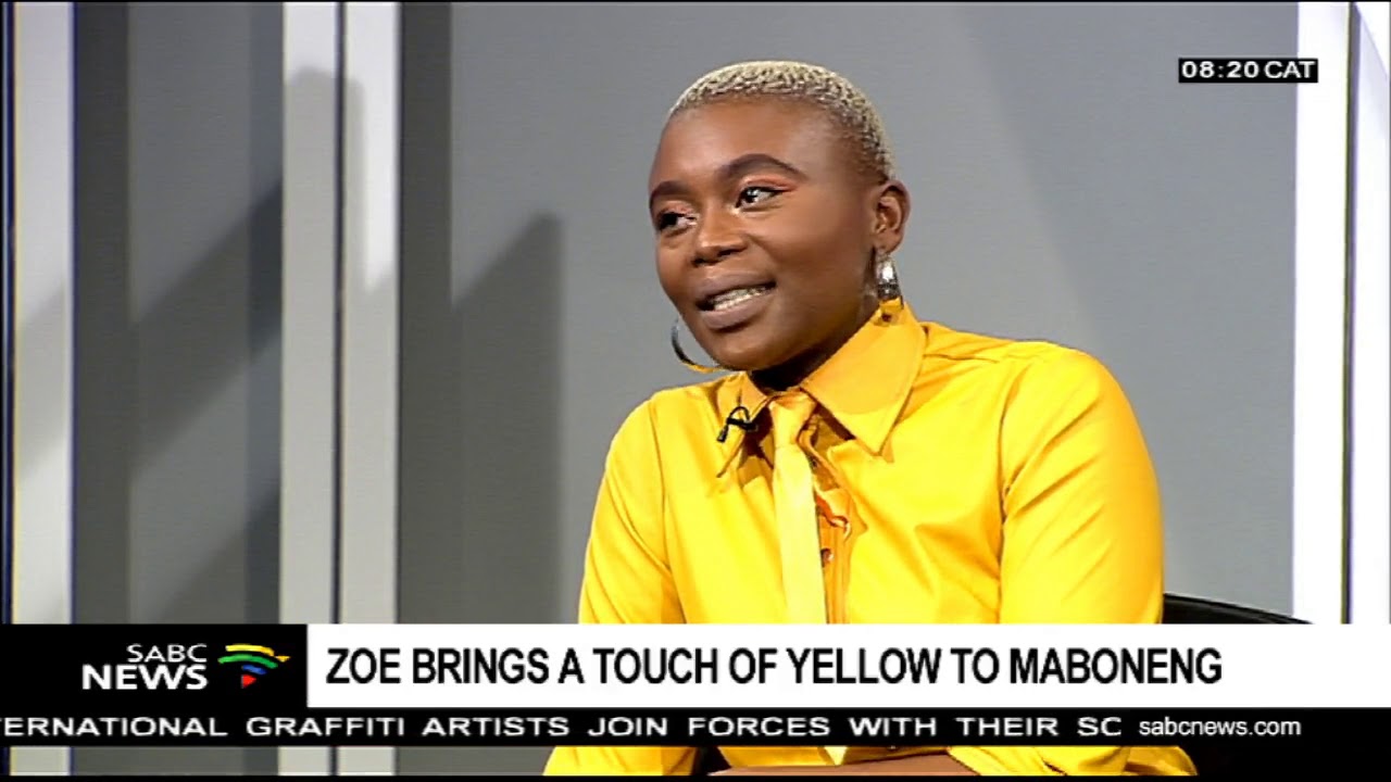 Zoe brings a Touch of Yellow to Maboneng - YouTube