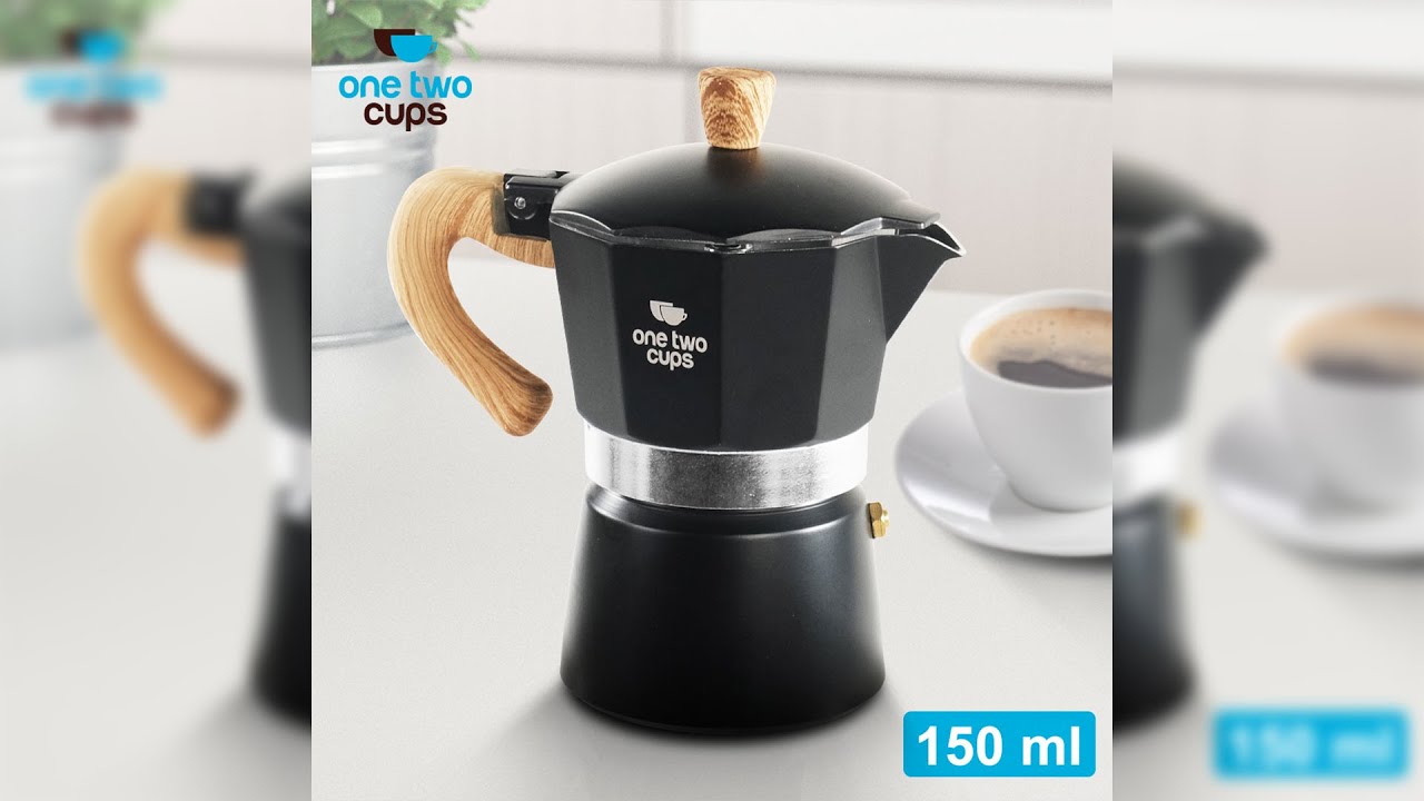 One Two Cups Moka Pot Espresso Coffee Maker Stovetop 6 Cup 300ml ...