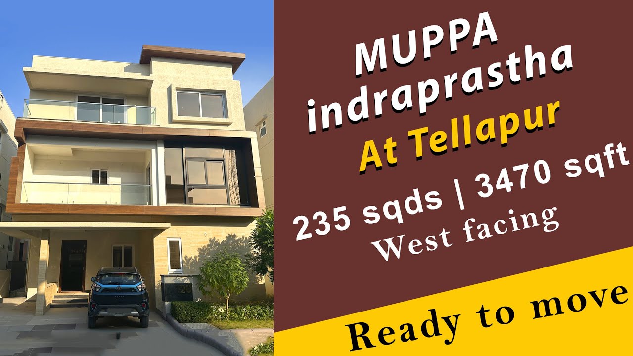 Muppa Indraprastha Luxury villa at Tellapur | Ready to move villa ...