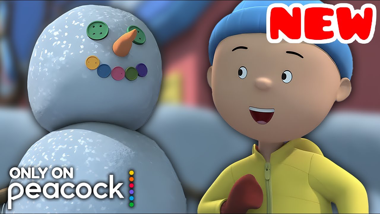 Building Snow Buddies | Caillou Cartoon | NEW on Peacock - YouTube
