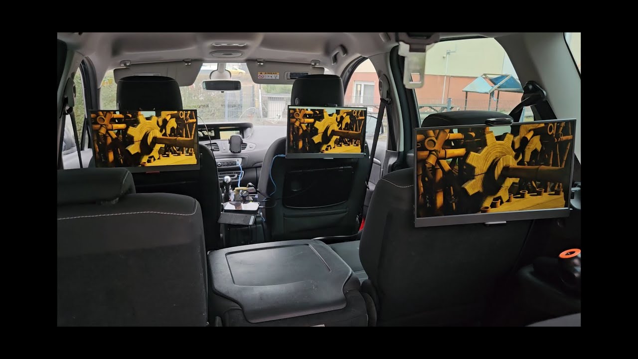 Multi-Screen-Car-Infotainment with Raspberry-pi and touch display - YouTube