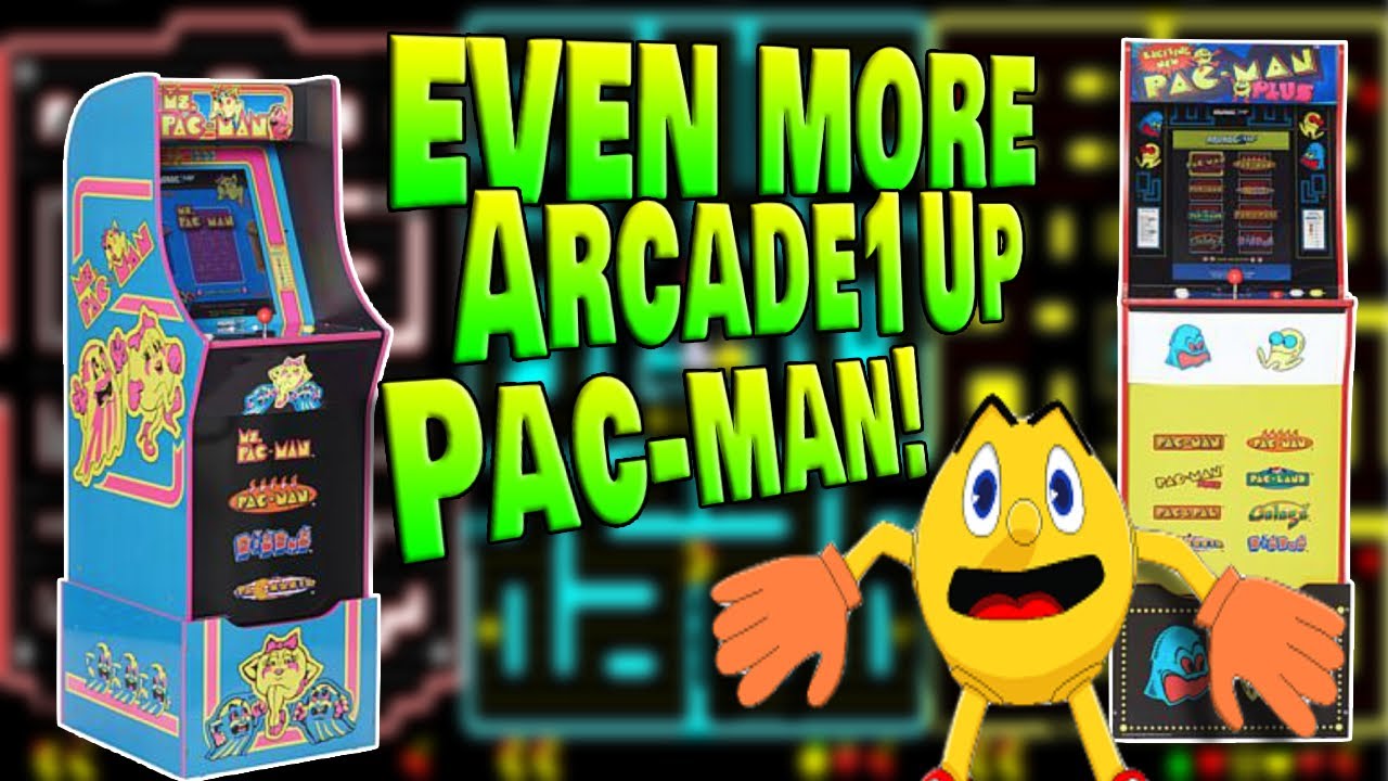 Arcade1Up New Ms. Pac-Man & Pac-Man Plus Cabinets - YouTube