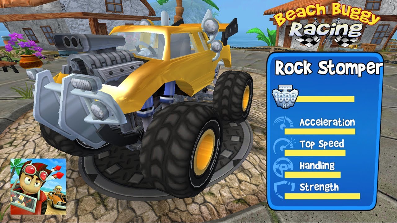 Gold skin Mobil Truck Monster! Rock Stomper - Beach Buggy Racing #12 ...