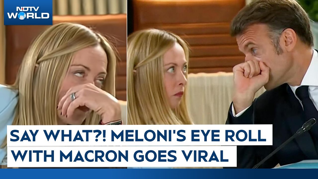 Meloni Eye Roll Viral | Italian PM Giorgia Meloni's Eye Roll With ...