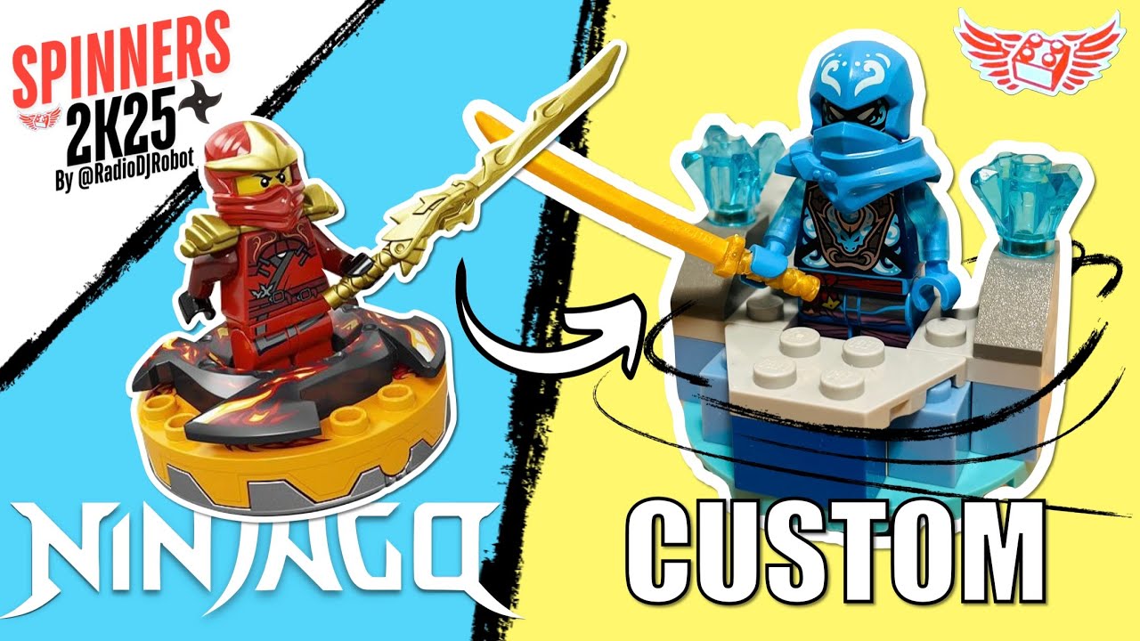 I made NEW NINJAGO SPINNERS! | PART 2: BRICK BUILT SPINNERS | LEGO ...