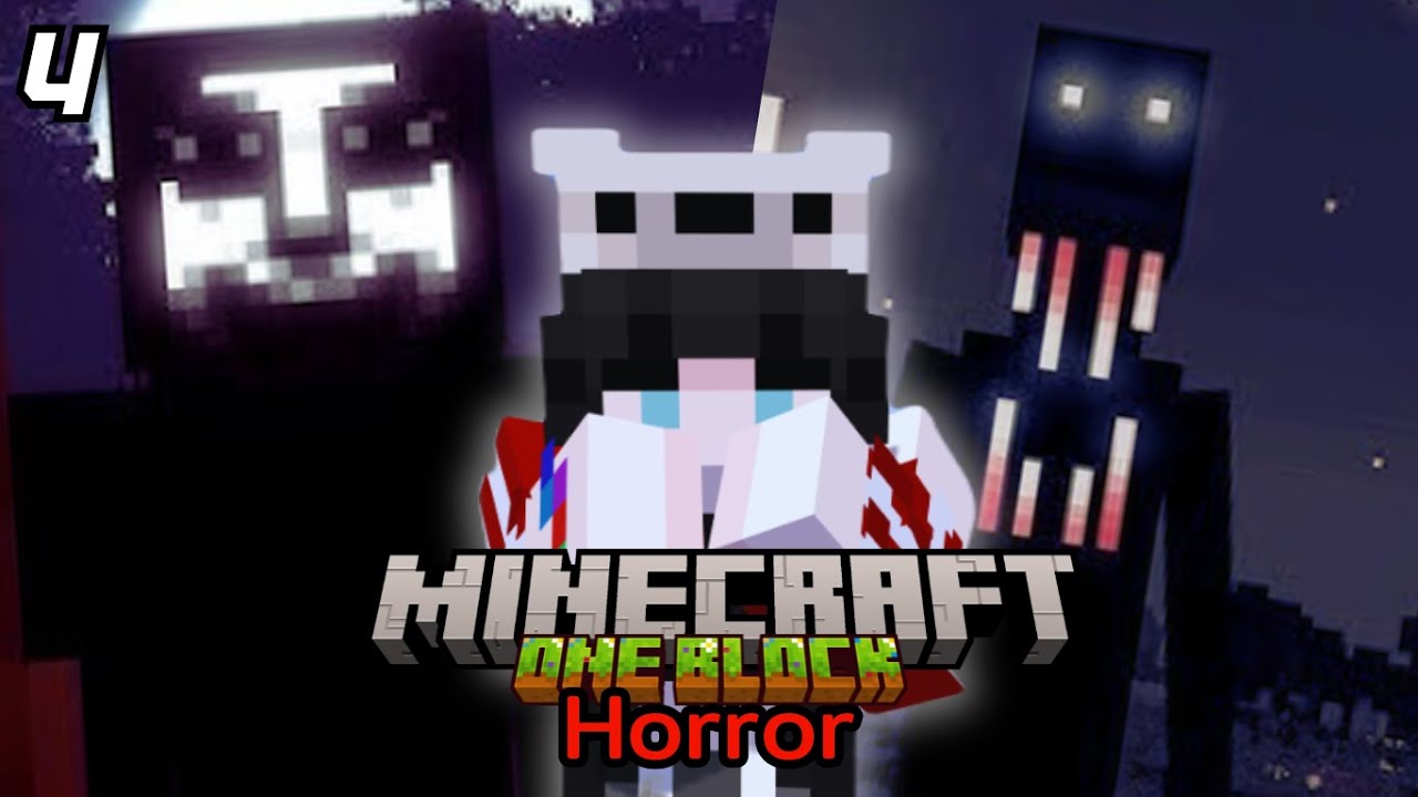 minecraft oneblock horror #4 คืนหลอนบล็อกเดียว - YouTube