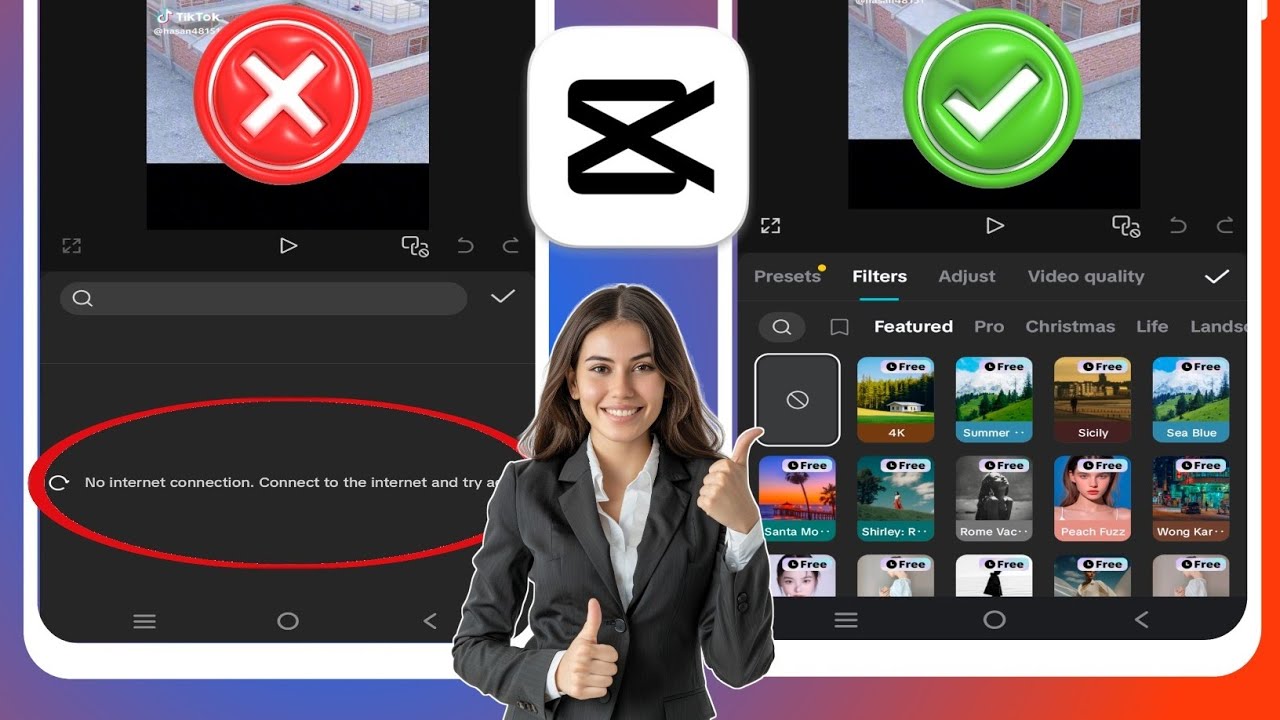 Cách giải quyết sự cố không có kết nối Internet của Capcut Sửa lỗi 2025 | @Dynamik.Solution ...