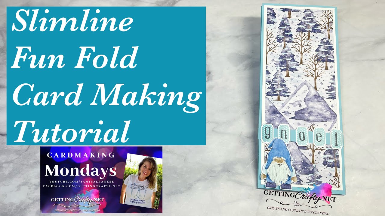 Slimline Fun Fold Stampin’ Up! Card Making Tutorial - YouTube