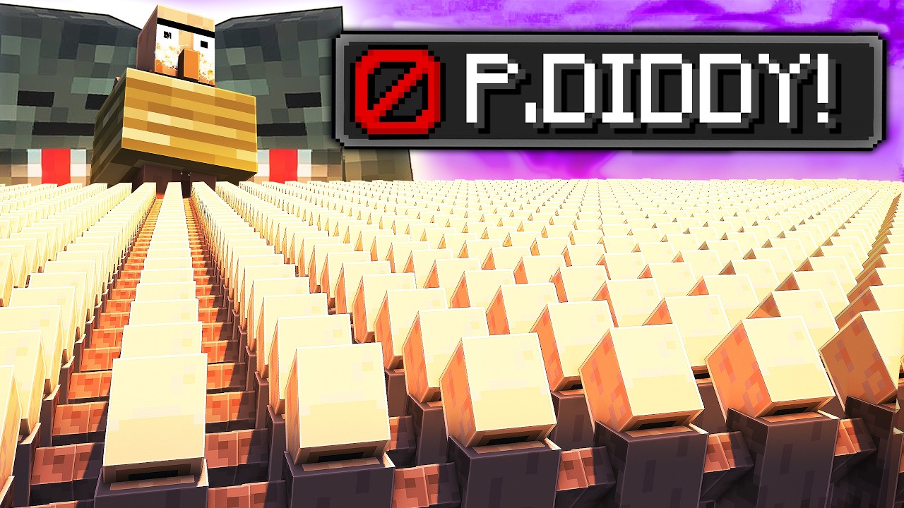 1,000,000 Villagers in Minecraft Diddy Edition! - YouTube