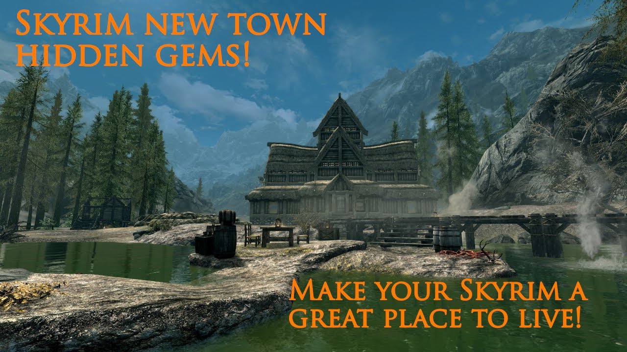 Skyrim New Town Mod Hidden Gems! - YouTube