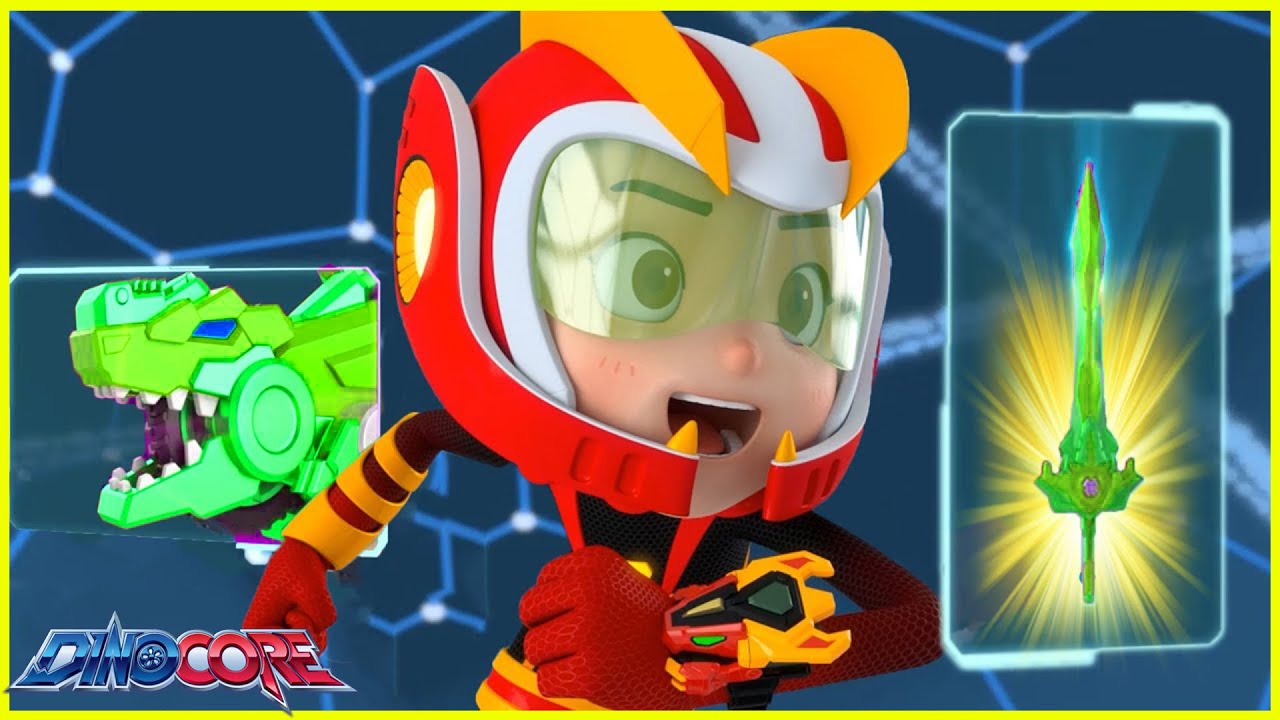 Dinocore Game | Fire Sword And Superman | Cartoon For Kids | Dinosaurs ...