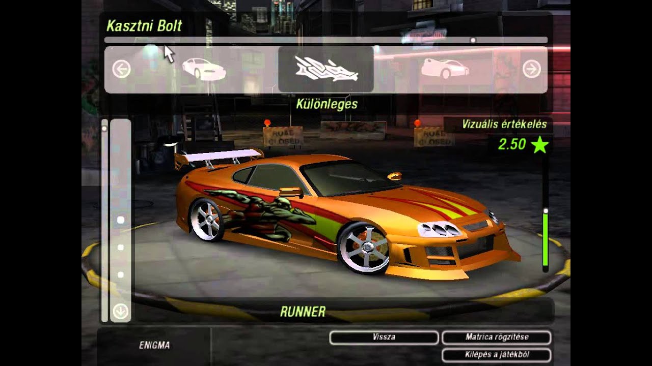 NFS Underground 2 Supra Tuning - YouTube