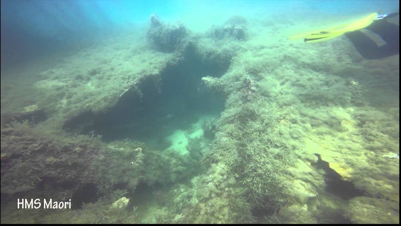 X127 and HMS Maori wrecks, Malta - YouTube