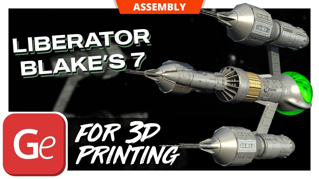 Liberator Blake's 7 3D Printing Model | Assembly by Gambody - YouTube