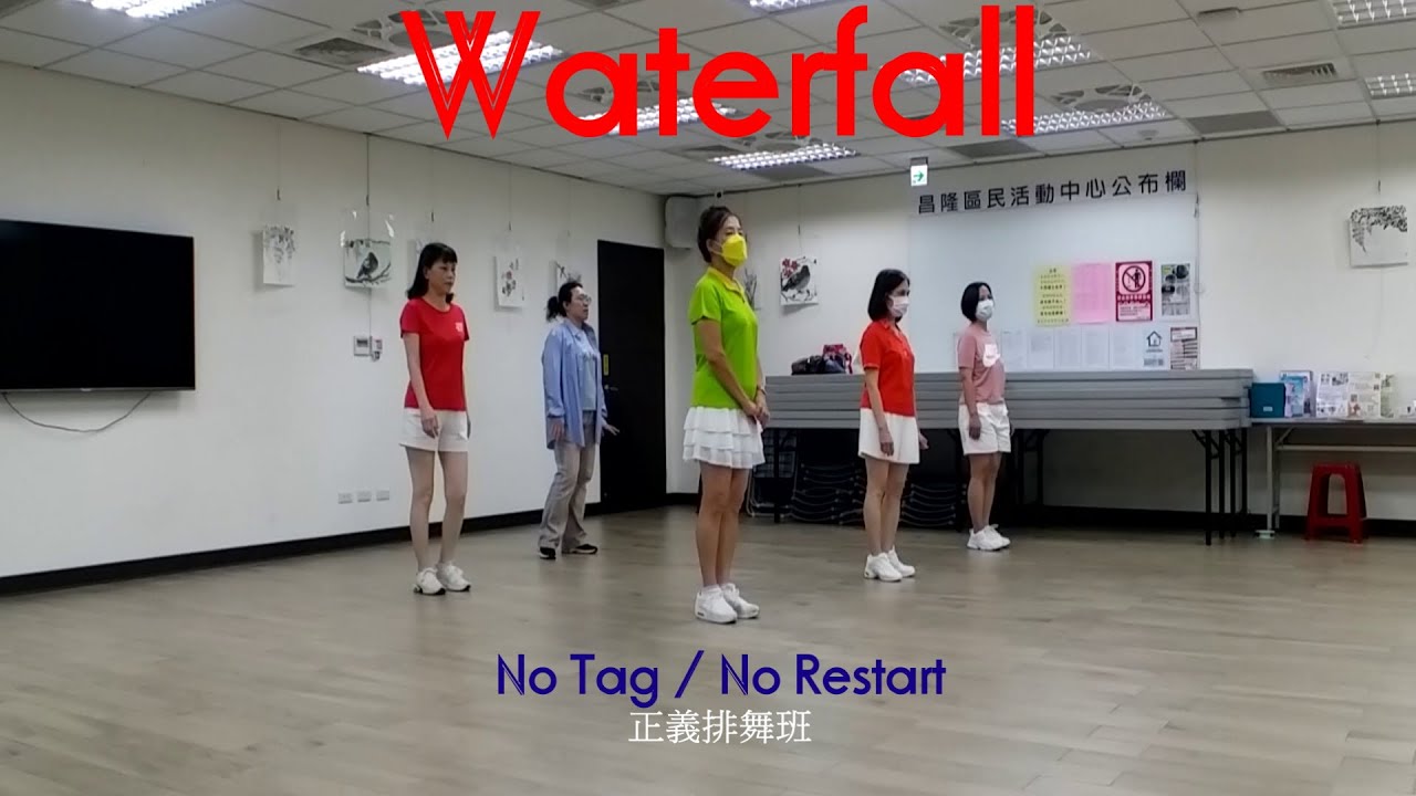 Waterfall - Line Dance - YouTube
