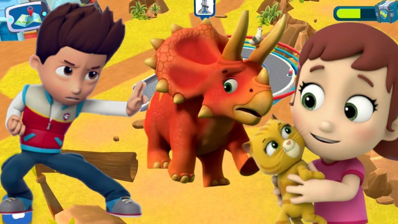 Welcome to the volcano🌋 plains, Paw patrol and Rex dino rescue episode ...