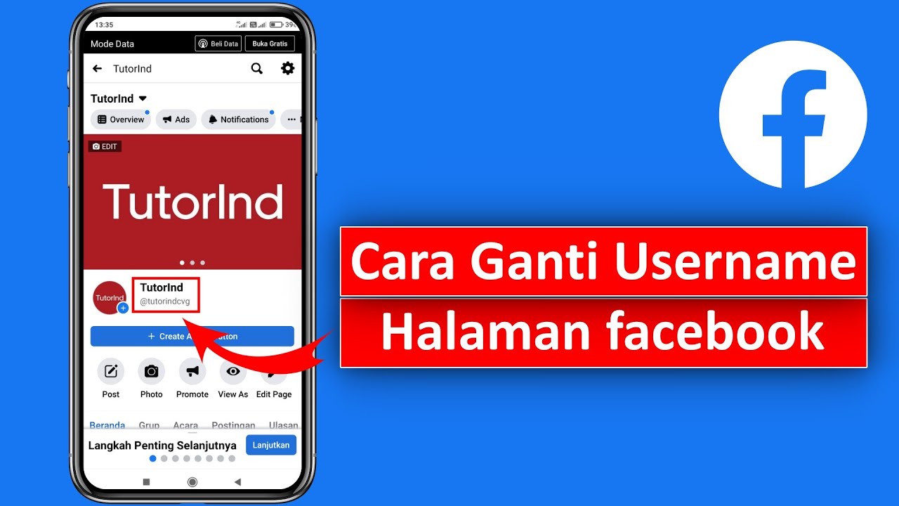 Cara Mengganti Username Halaman Facebook - YouTube