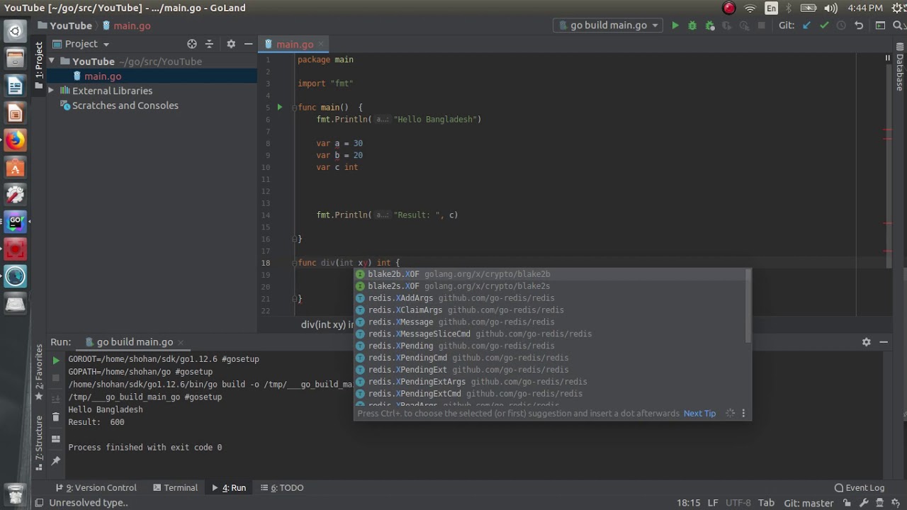 Go Language Programming 001 | Robin Hood Techniques - YouTube