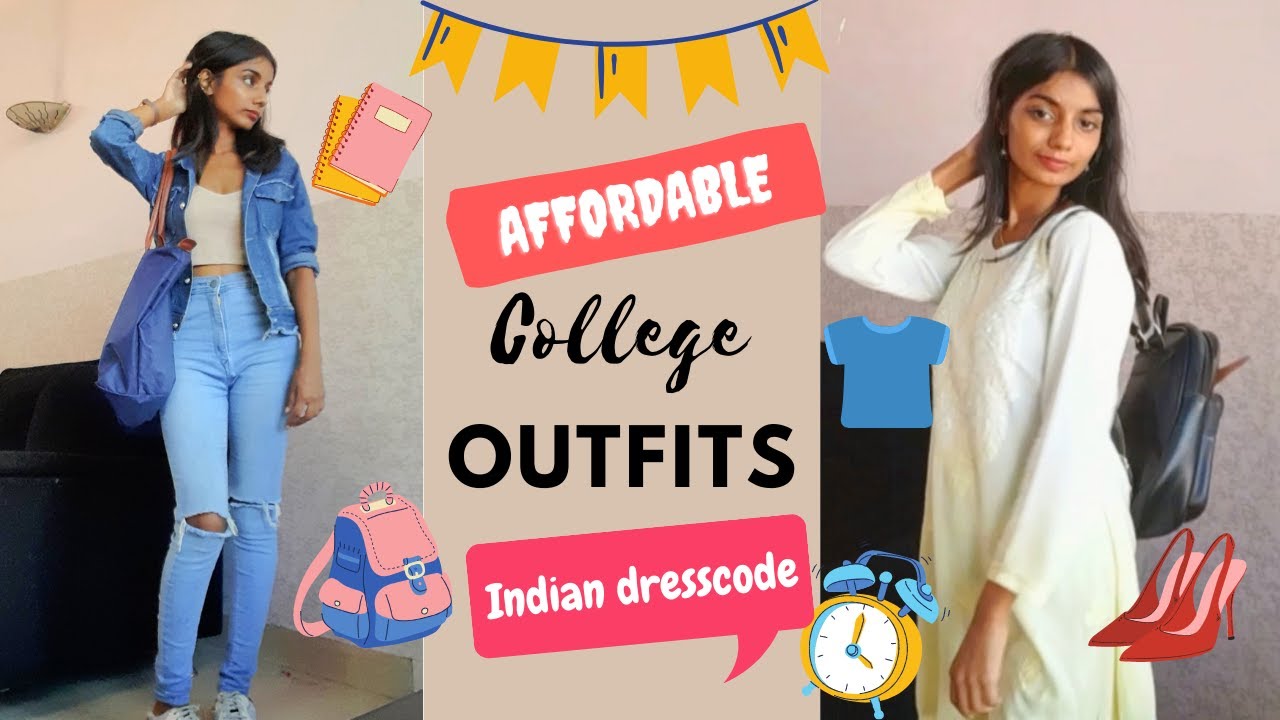 8 COLLEGE OUTFITS in Budget and Dress Code #college #collegeoutfit # ...