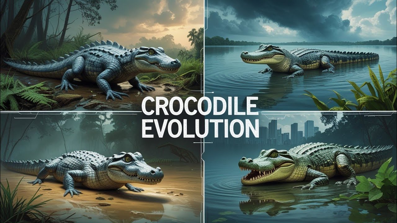 100 Million Years of Crocodile Evolution 🌍 | Tiny Reptile to Apex ...