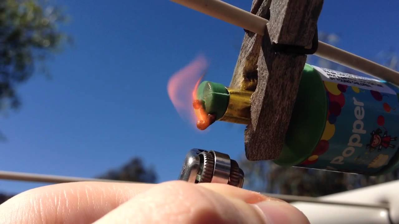 What happens if you set a Party Popper on fire? - YouTube