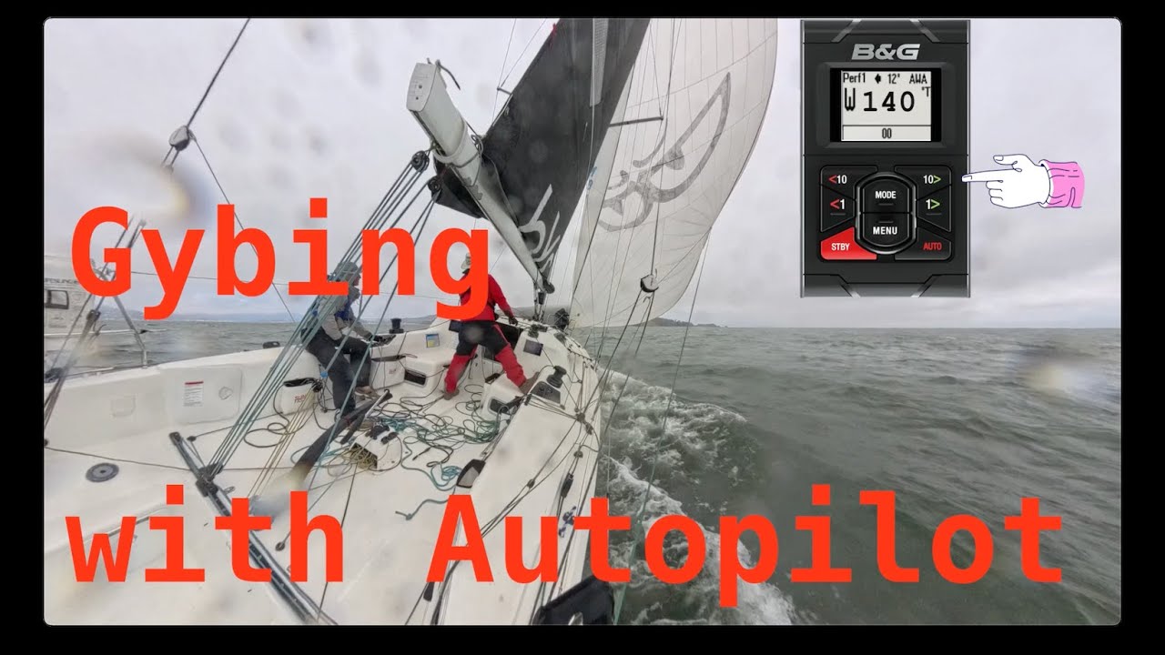 Gybing with Autopilot - YouTube