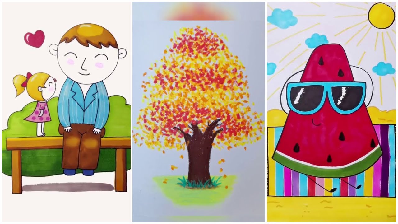 Creative And Simple Color Pencil Drawings Ideas | Cool Things to Draw ...