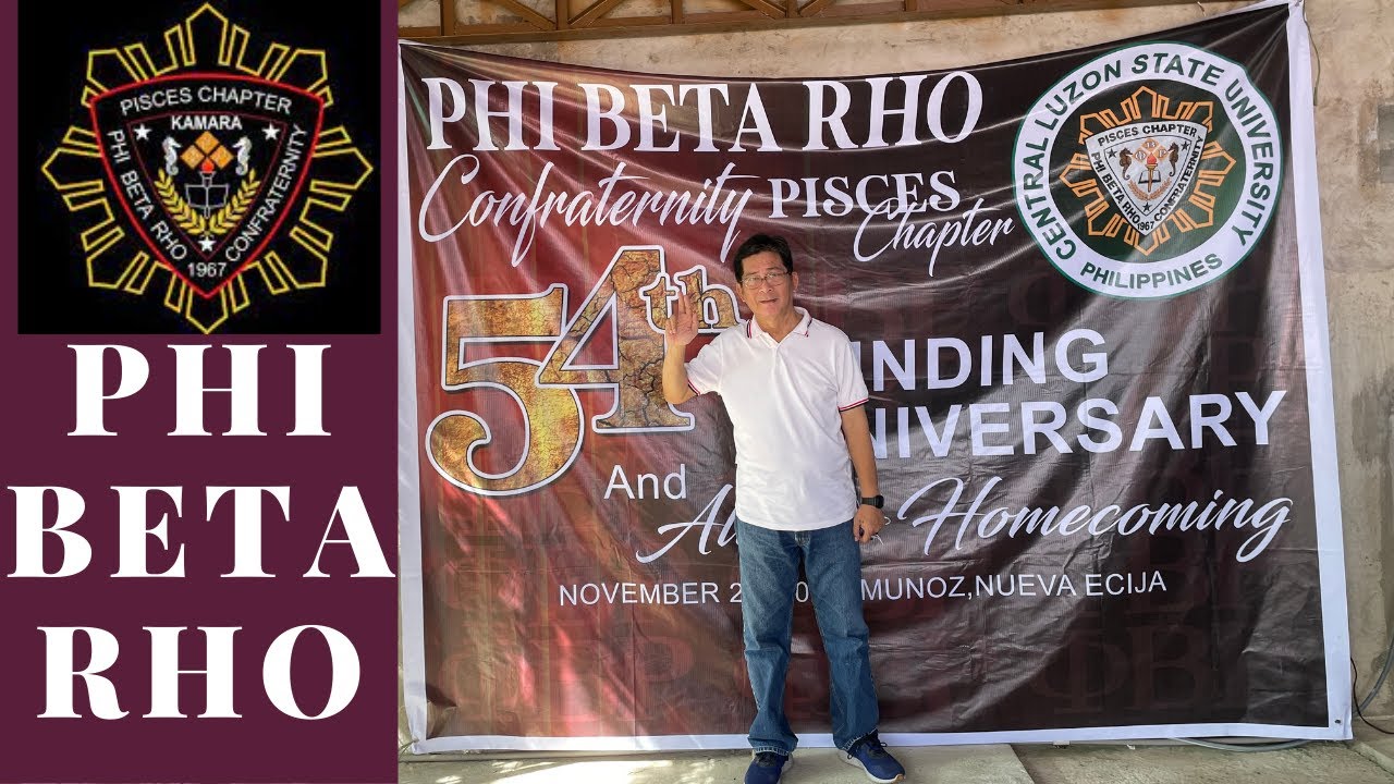 Phi Beta Rho Confraternity's 54th Founding Anniversary! | Munoz Nueva ...