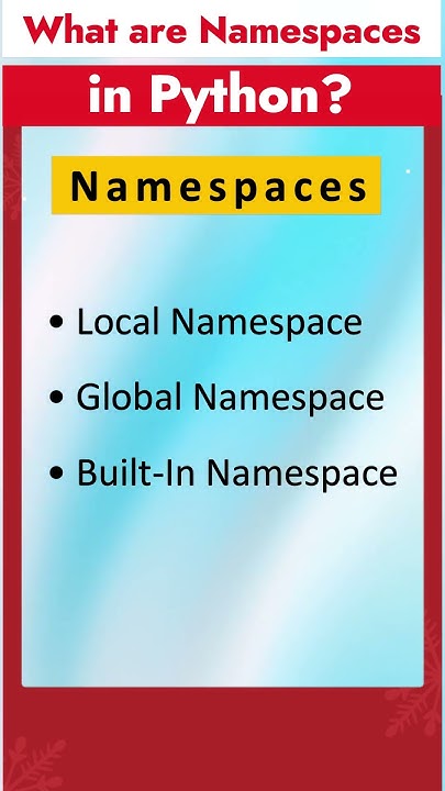 What Are Namespaces In Python Most Asked Interview Qanda Youtube