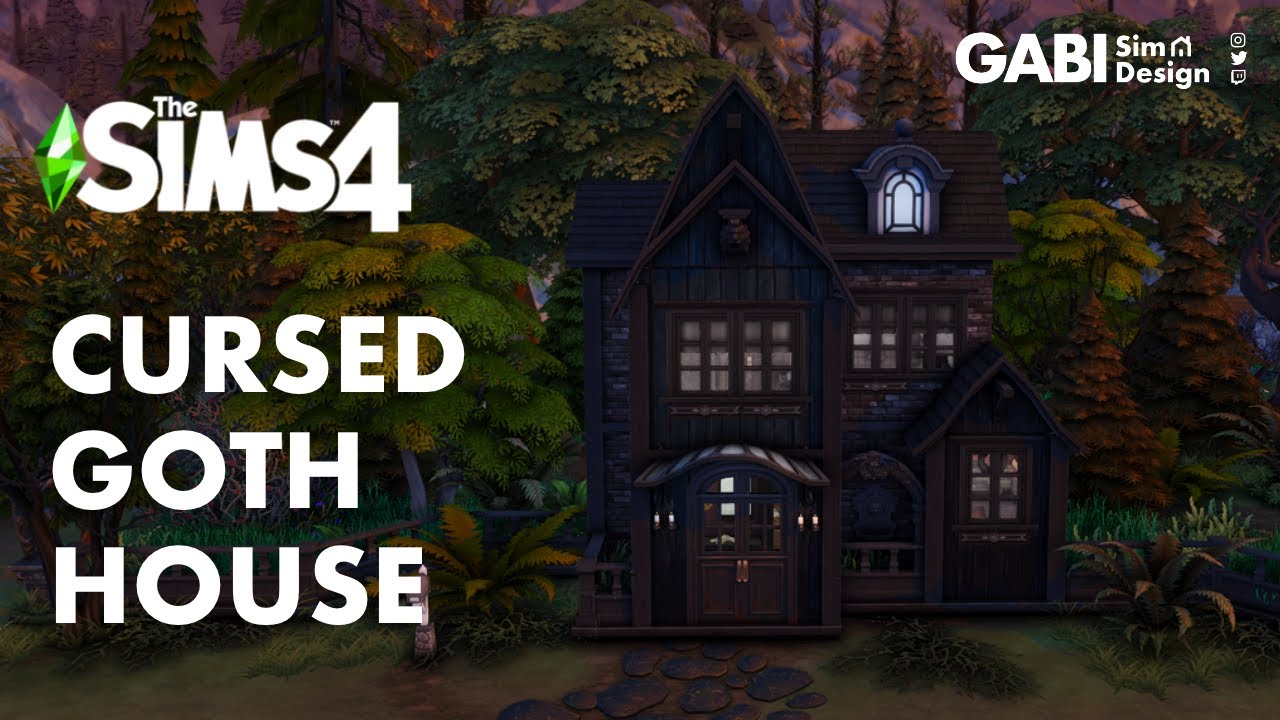 Cursed Goth House | No CC | Speed Build | The Sims 4 - YouTube